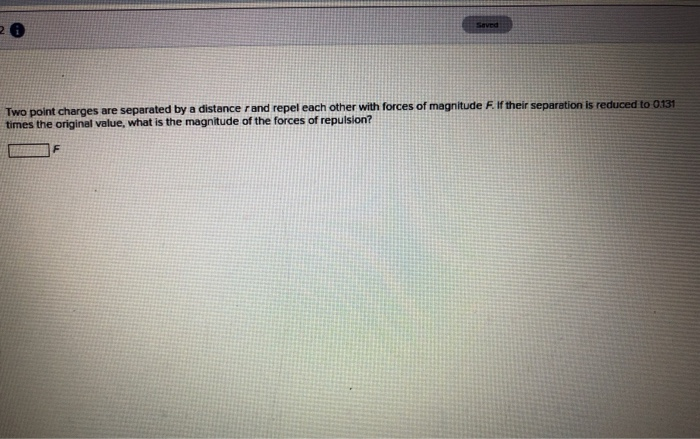 Solved Two point charges are separated by a distance rand | Chegg.com