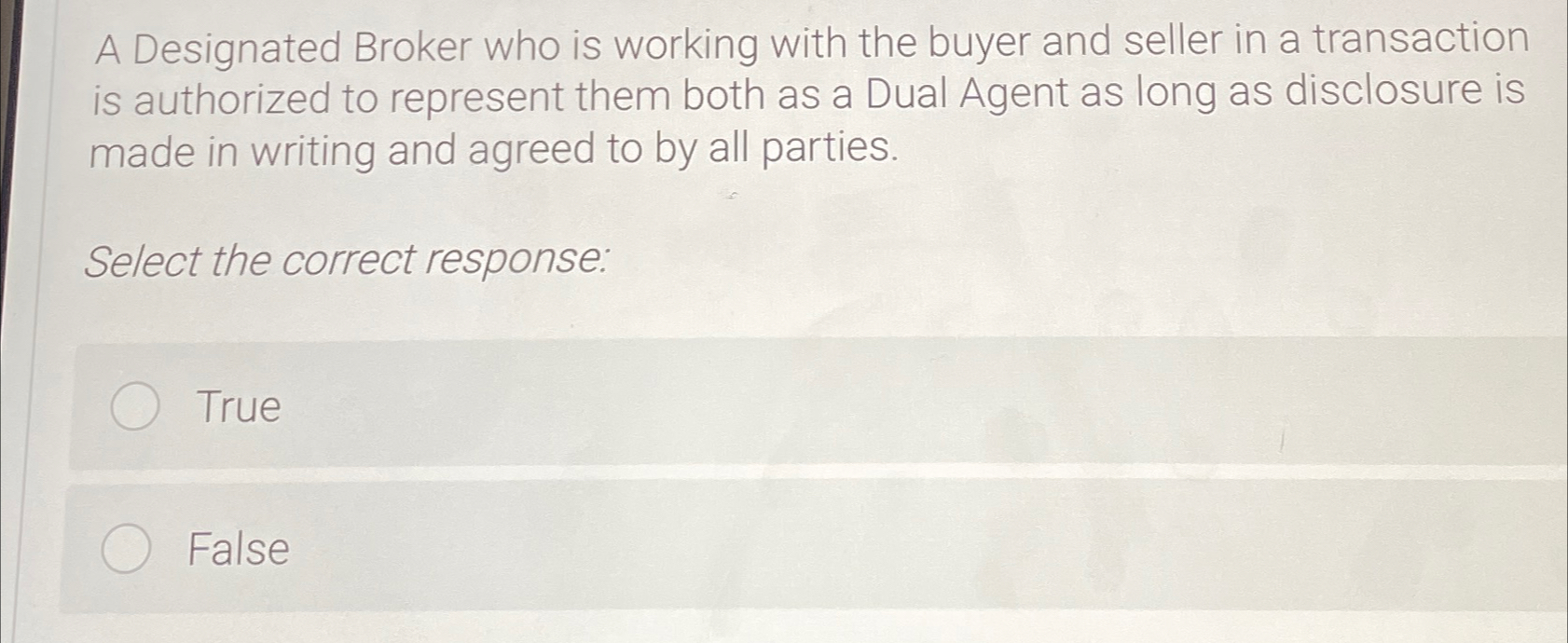 Solved A Designated Broker who is working with the buyer and | Chegg.com