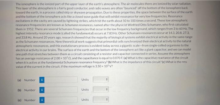 Solved The ionosphere is the ionized part of the upper layer | Chegg.com