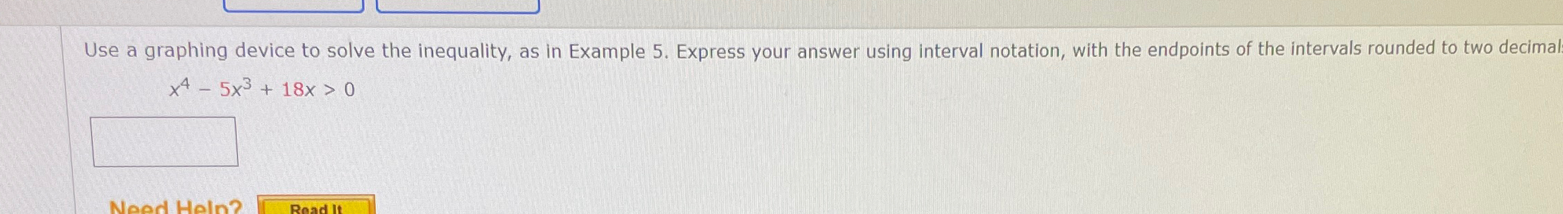 Solved Use a graphing device to solve the inequality, as in | Chegg.com