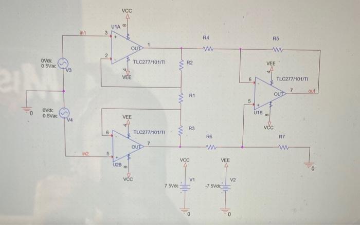 Solved Design problem 2; Instrumentation amplifier Figure 3 | Chegg.com