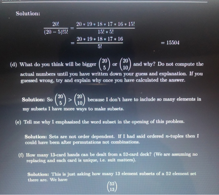 Solved 3. Remember that is notation which reads "n choose | Chegg.com