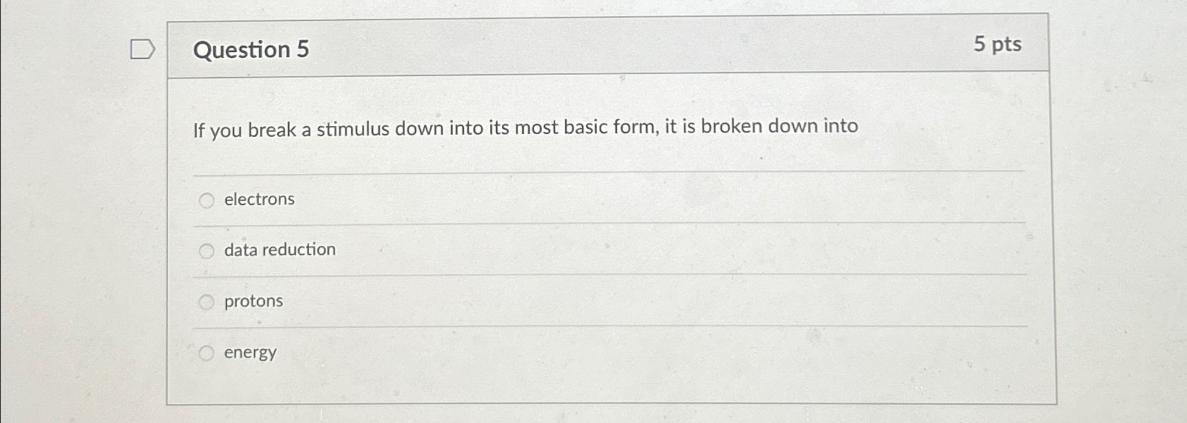 Solved Question 55 ﻿ptsIf you break a stimulus down into its | Chegg.com