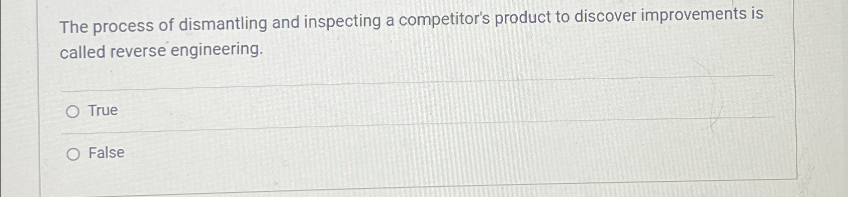 Solved The process of dismantling and inspecting a | Chegg.com
