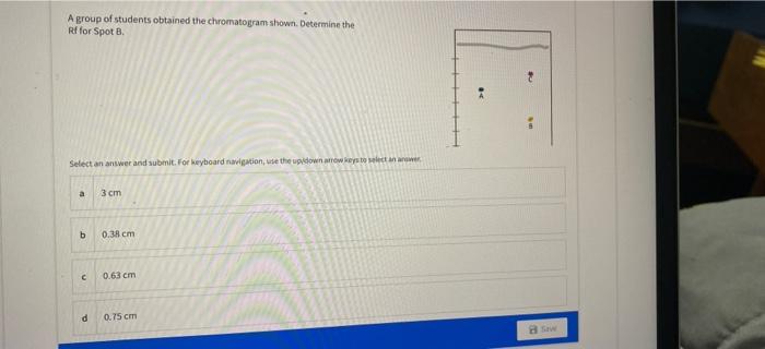 Solved A group of students obtained the chromatogram shown. | Chegg.com