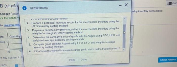 Solved Iron Man began August with 50 units of iron inventory | Chegg.com