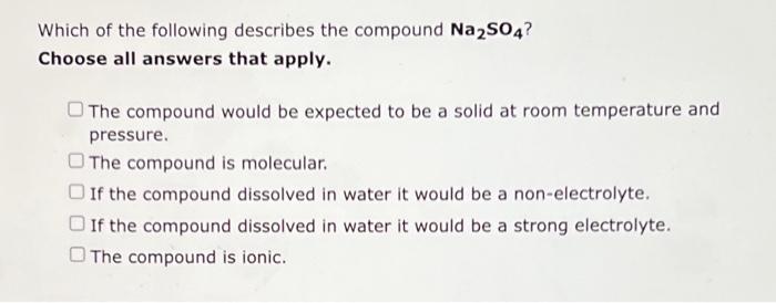 Solved The compound Cas is an ionic compound. What are the | Chegg.com