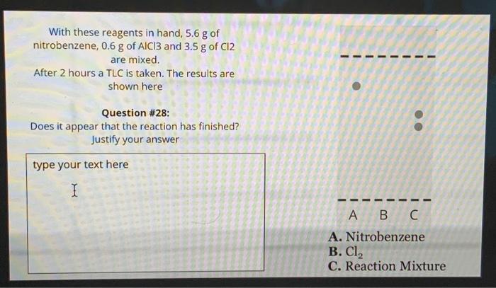 Solved With these reagents in hand, 5.6 g of nitrobenzene, | Chegg.com