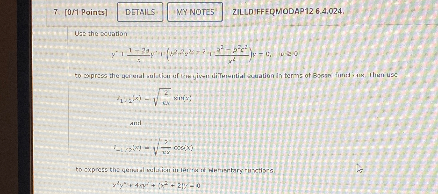 Solved [0/1 ﻿Points]ZILLDIFFEQMODAP12 6.4.024.Use the | Chegg.com