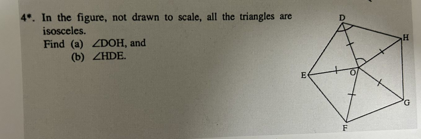 Solved 4*. ﻿In the figure, not drawn to scale, all the | Chegg.com