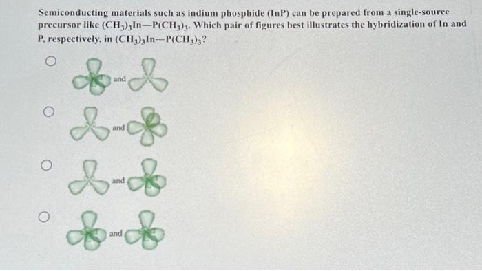 Solved Semiconducting materials such as indium phosphide | Chegg.com