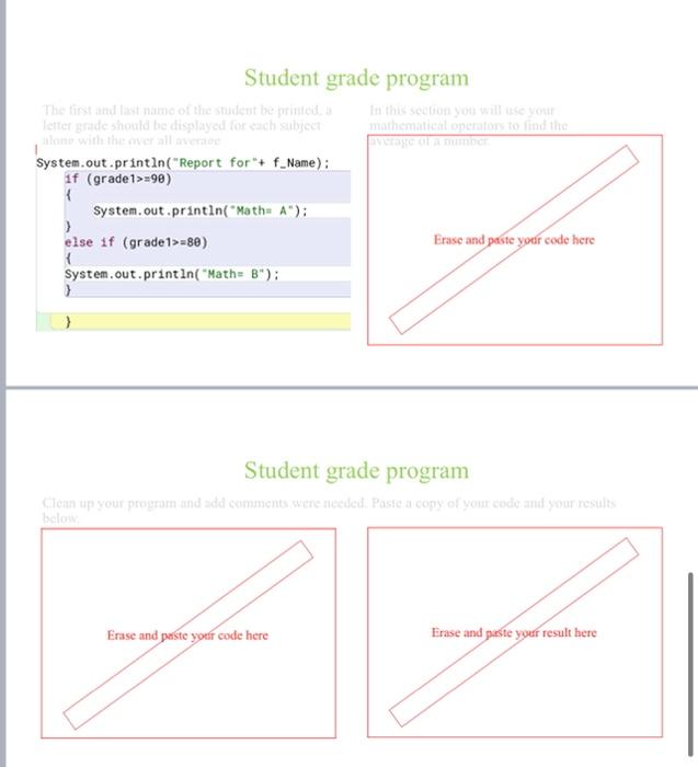 Solved Student grade program The first and list nam d'of the | Chegg.com