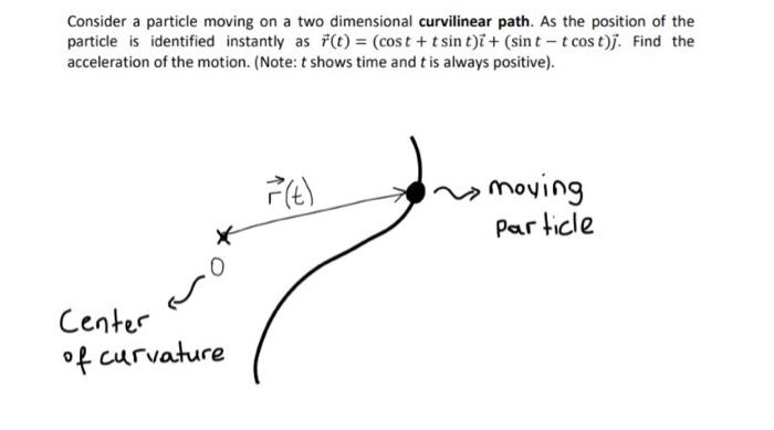 Solved Consider a particle moving on a two dimensional | Chegg.com