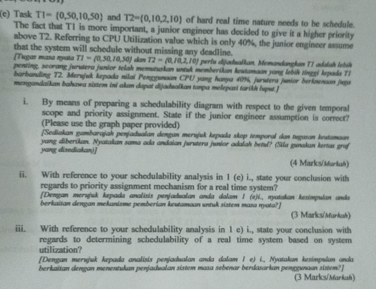 Solved # REAL TIME SYSTEM SHOW STEP BY STEP WORKING AND | Chegg.com