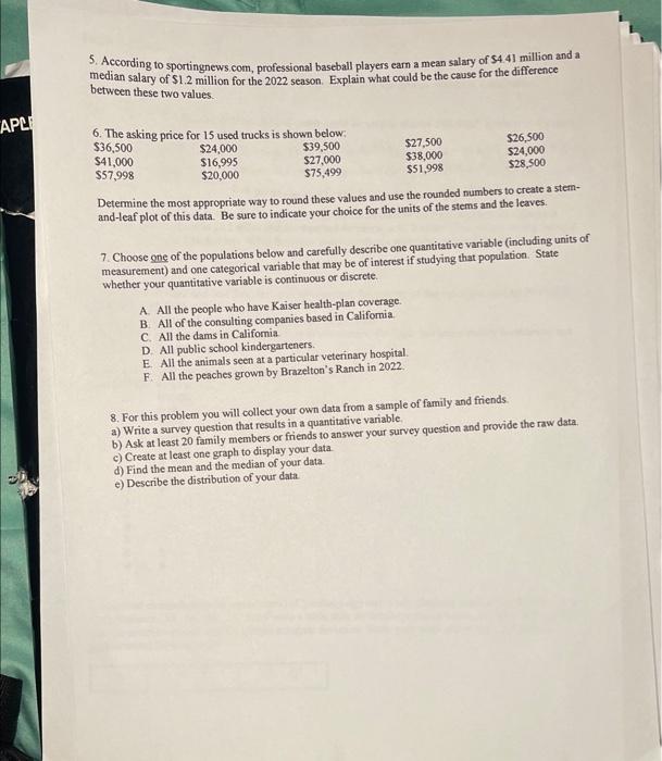 Solved Problem Set 1 - Descriptive Statistics 1. The table | Chegg.com