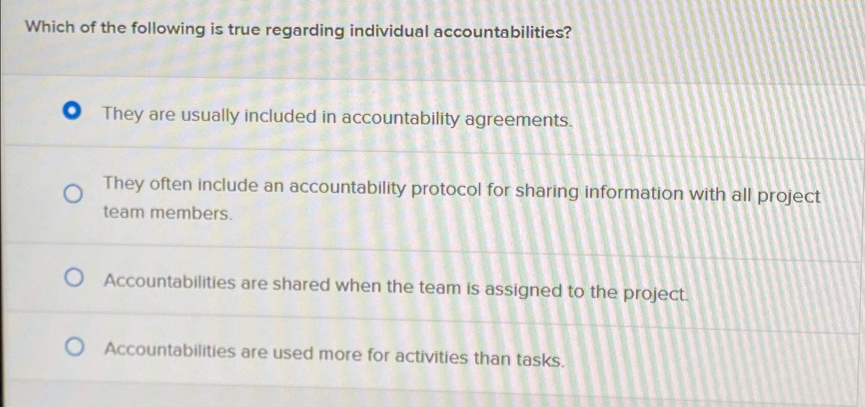 Solved Which of the following is true regarding individual | Chegg.com