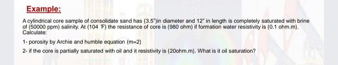Solved Example: A cylindrical core sample of consolidate | Chegg.com