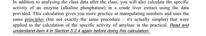 Solved In addition to analysing the class data after the | Chegg.com