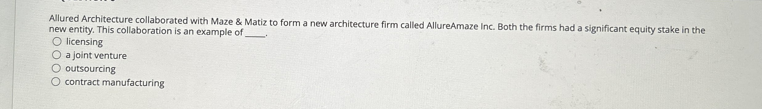 Solved Allured Architecture collaborated with Maze & Matiz | Chegg.com