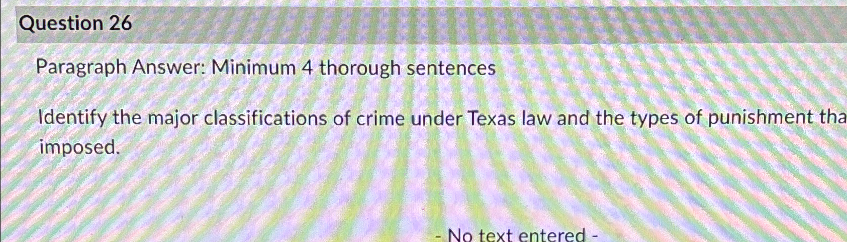 Solved Question 26Paragraph Answer: Minimum 4 ﻿thorough | Chegg.com