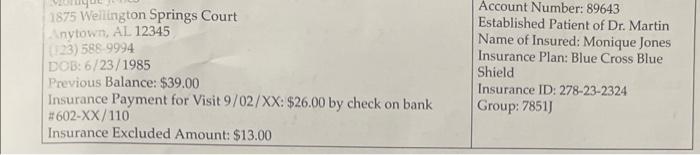 Procedure 45.1: Posting Charges. Post charges for Ken | Chegg.com