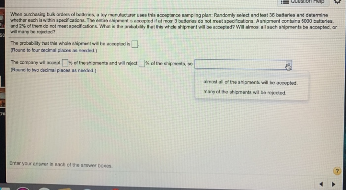 Solved WeSUl Help When purchasing bulk orders of batteries, | Chegg.com