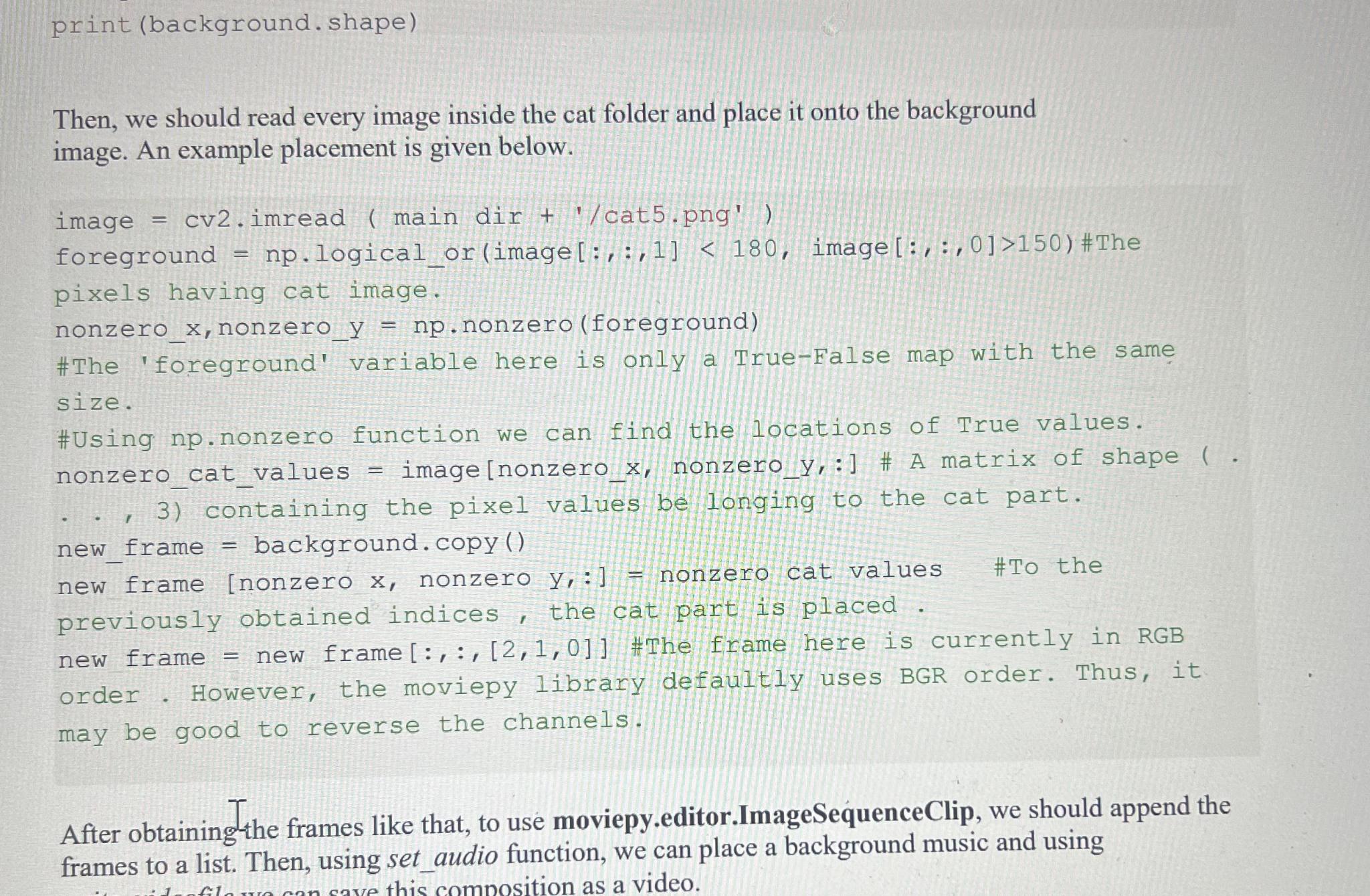 Solved Then, we should read every image inside the cat | Chegg.com