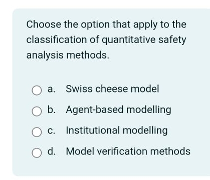 Solved Choose the option that apply to the classification of | Chegg.com