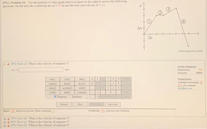 Solved ***please answer all 4 parts, thank you!(5%) Problem | Chegg.com