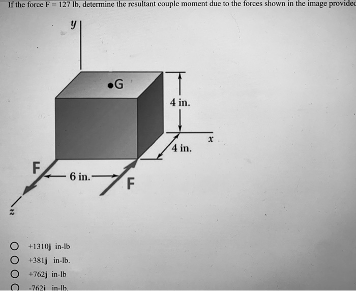 Solved If the force F = 127 lb, determine the resultant | Chegg.com