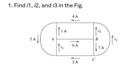 Solved Find i1,i2, ﻿and i3 ﻿in the Fig. | Chegg.com