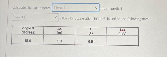 Solved Calculate the experimental and theoretical values for | Chegg.com