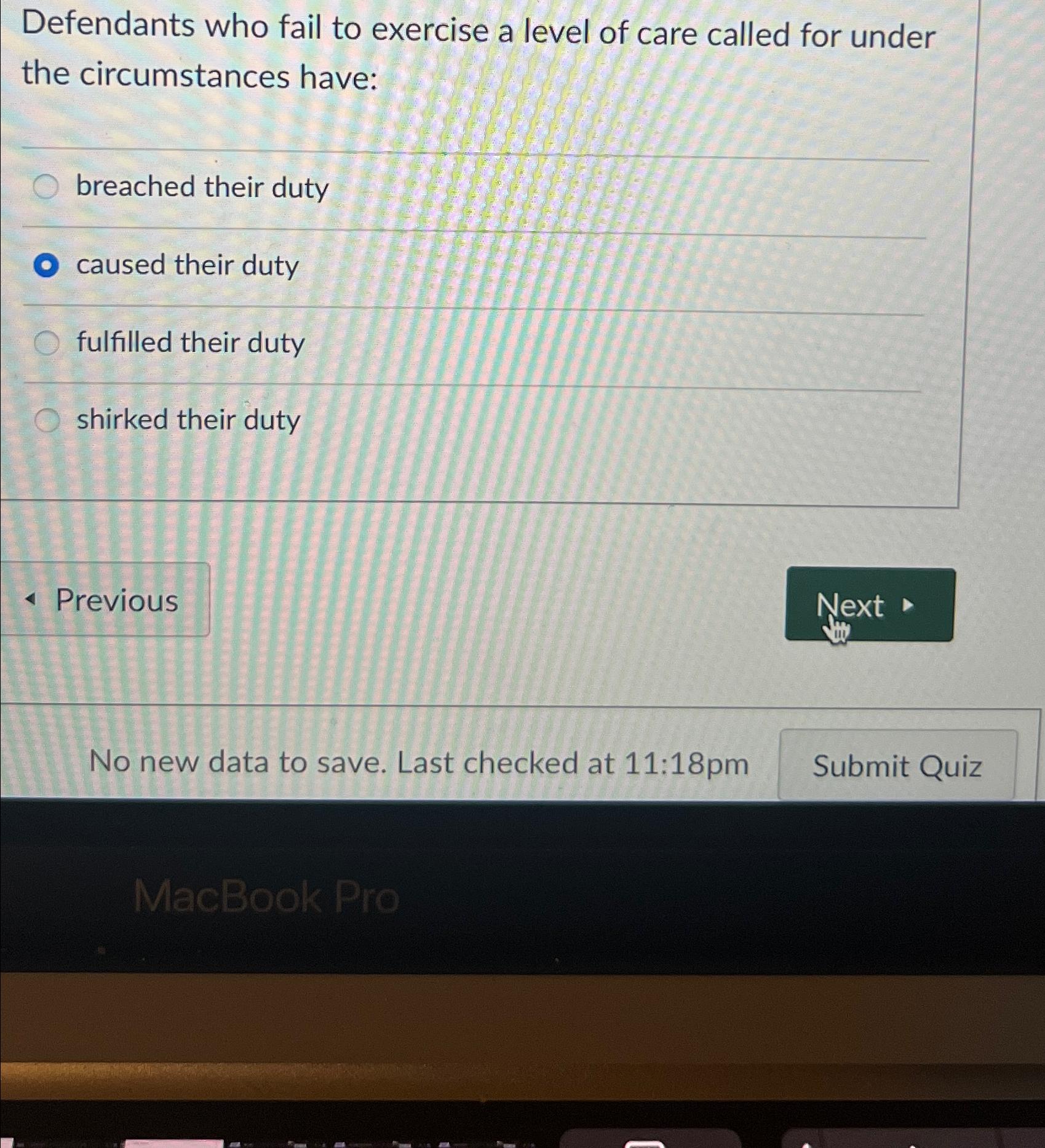 Solved Defendants who fail to exercise a level of care | Chegg.com