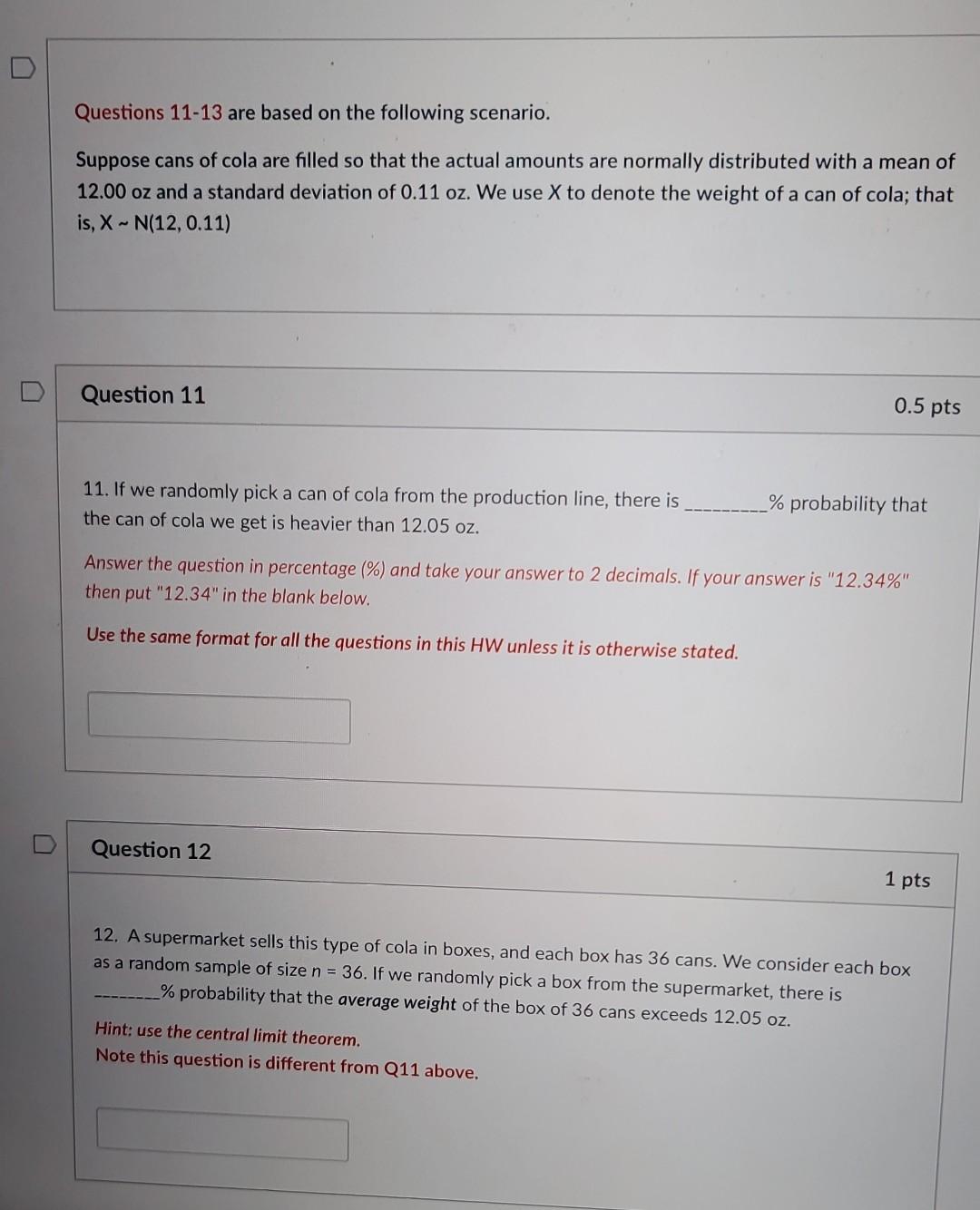 Solved Questions 11−13 are based on the following scenario. | Chegg.com