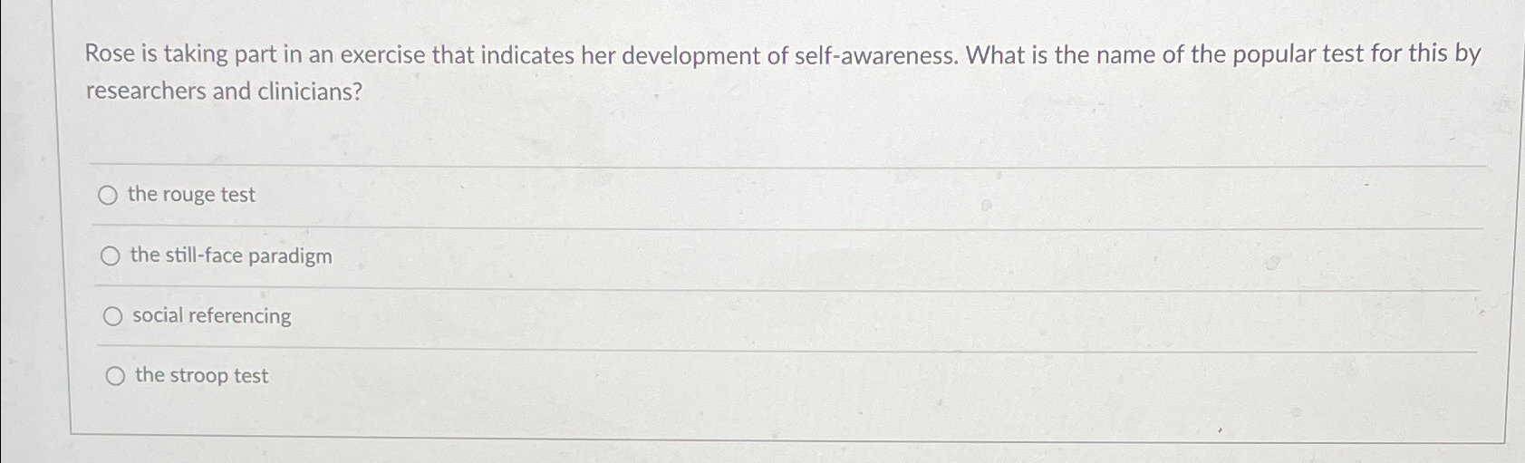 Solved Rose is taking part in an exercise that indicates her | Chegg.com