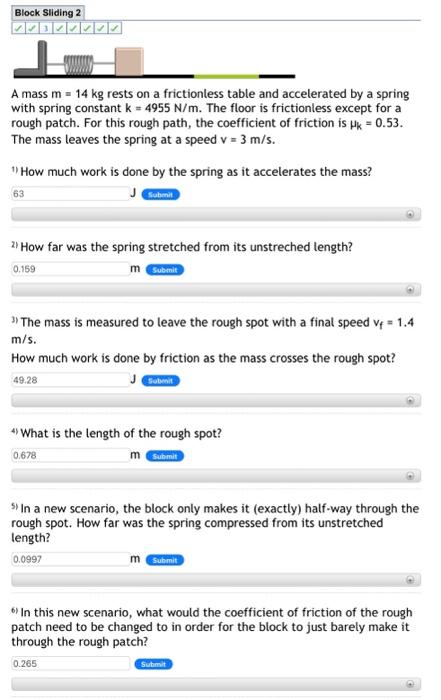 Solved A mass m=14 kg rests on a frictionless table and | Chegg.com