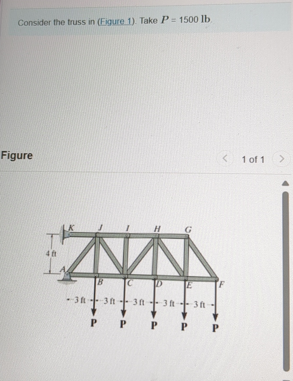 Solved Consider the truss in (Figure 1). ﻿Take | Chegg.com