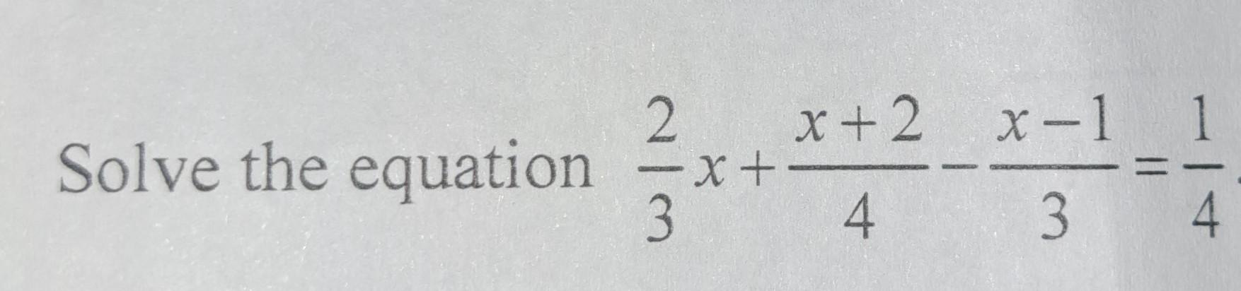 Solved Solve the equation 32x+4x+2−3x−1=41 | Chegg.com