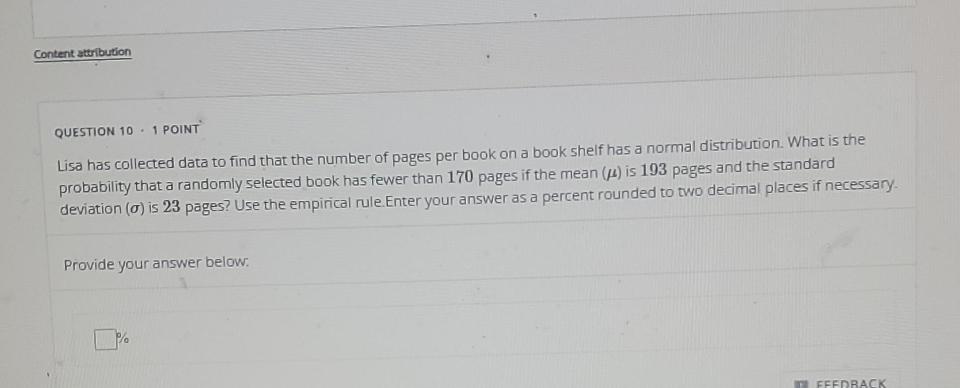 Solved Content attribution QUESTION 10 1 POINT Lisa has | Chegg.com