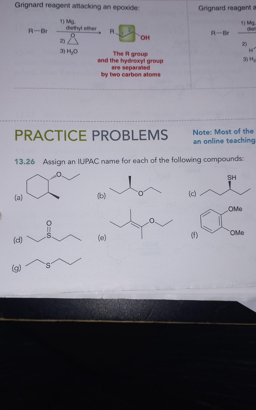 Solved Grignard reagent attacking an epoxide: Grignard | Chegg.com