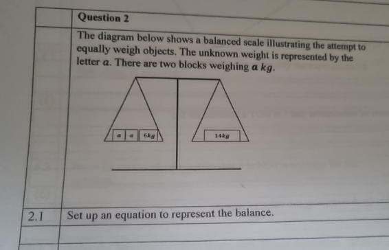 Solved \table[[,Question 2],[The diagram below shows a | Chegg.com