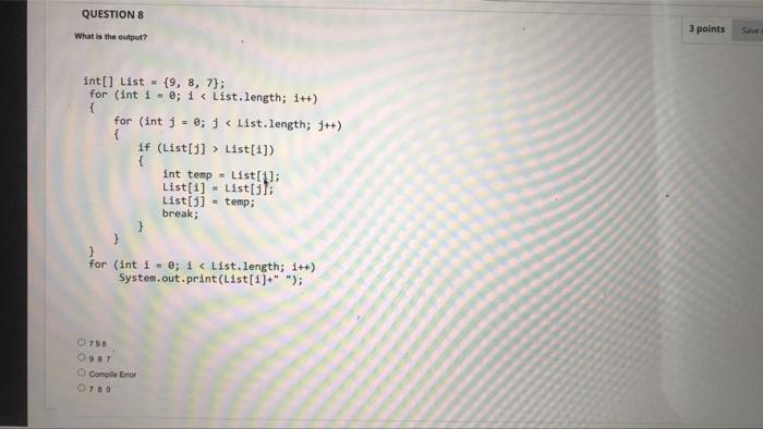 Solved QUESTION 2 What is the output? int sum=0; int [][] | Chegg.com