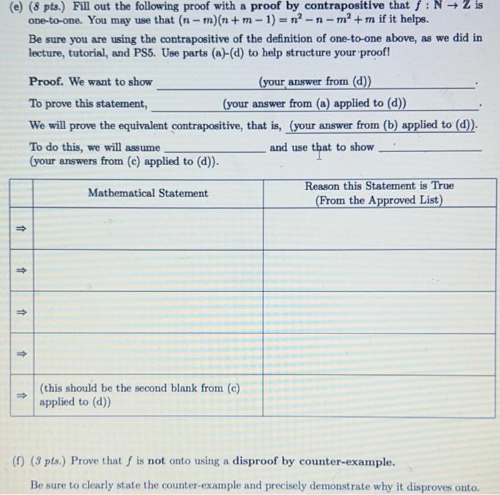 Solved Recall the following definitions from lecture about a | Chegg.com