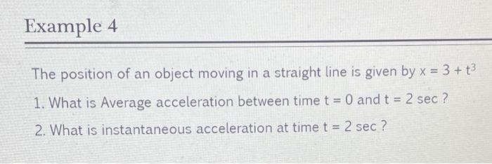 Solved The position of an object moving in a straight line | Chegg.com