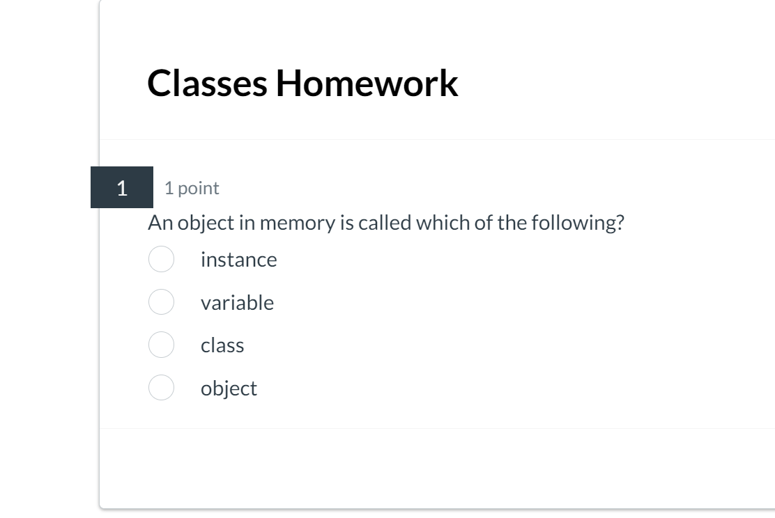 Solved Classes Homework11 ﻿pointan Object In Memory Is 