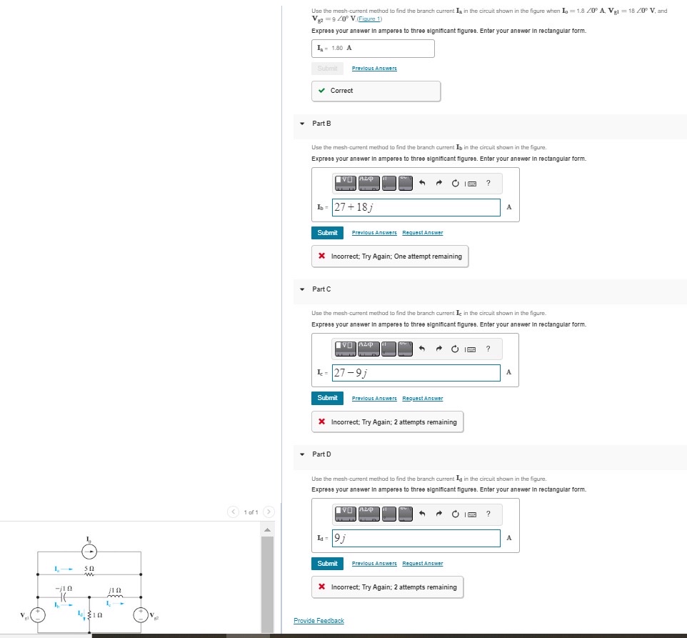 Solved Use the mesh-current method to find the branch | Chegg.com