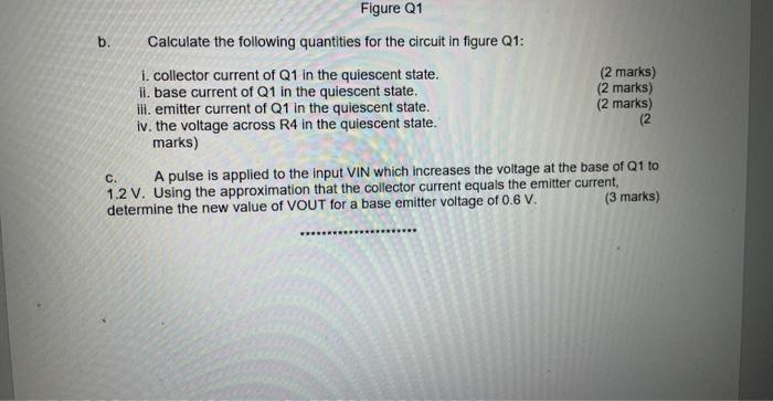 Solved b. Calculate the following quantities for the circuit | Chegg.com