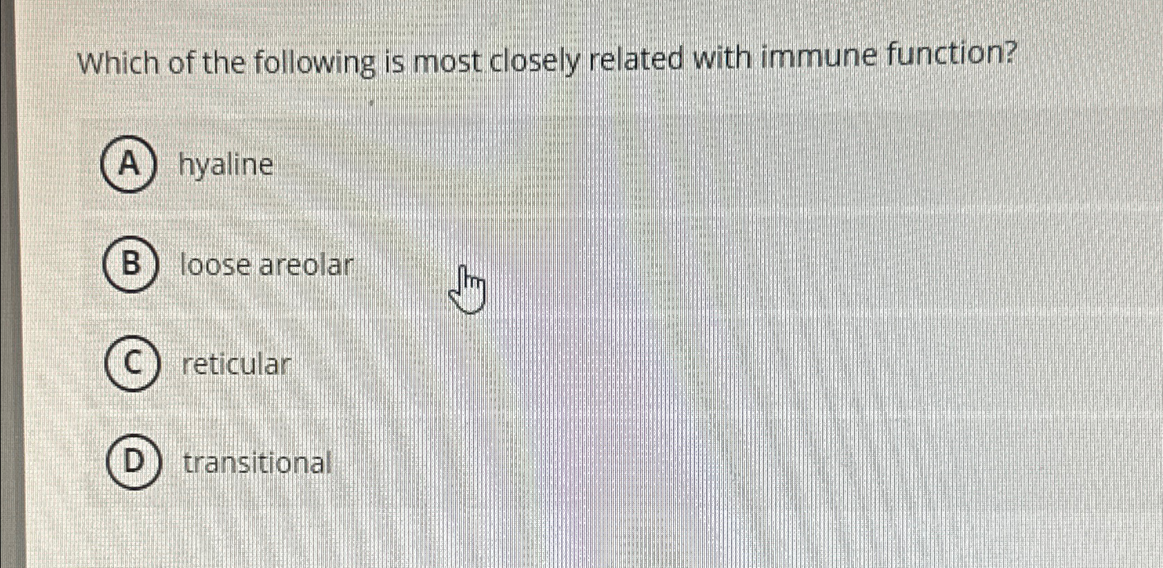 Solved Which of the following is most closely related with | Chegg.com