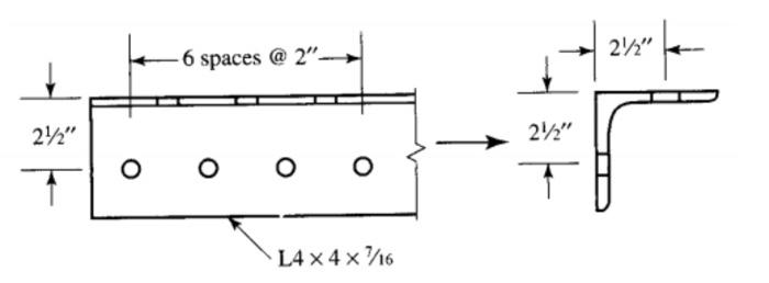 Solved Staggered Fasteners 3. An L4 x 4 x 7/16 tension | Chegg.com