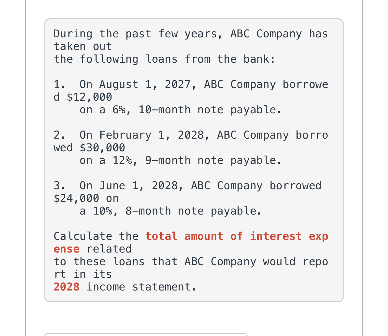 During the past few years, ABC Company has taken out | Chegg.com